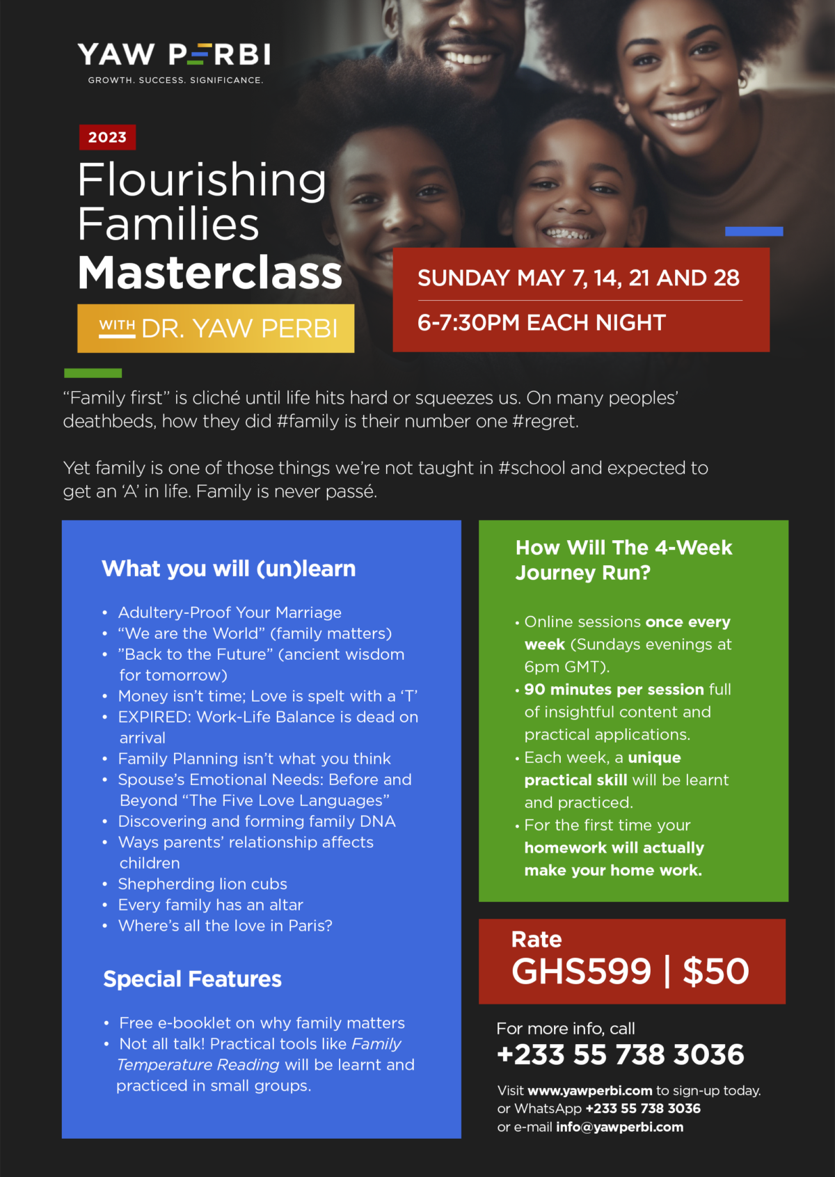 Flourishing Families Masterclass - Yaw Perbi